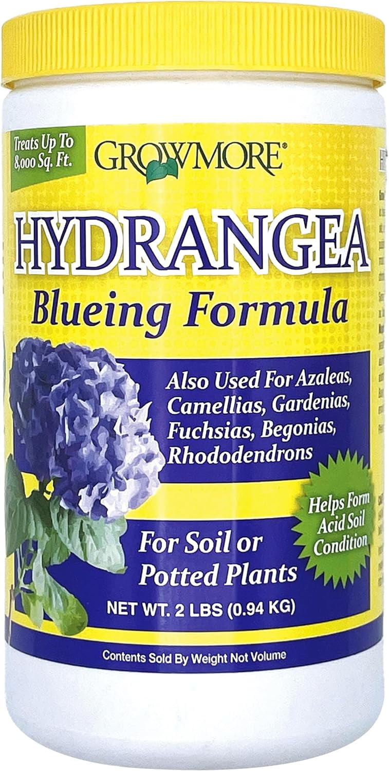 Hydrangea Blueing Formula - 2lbs of USA-Made Soil Acidifier for ...
