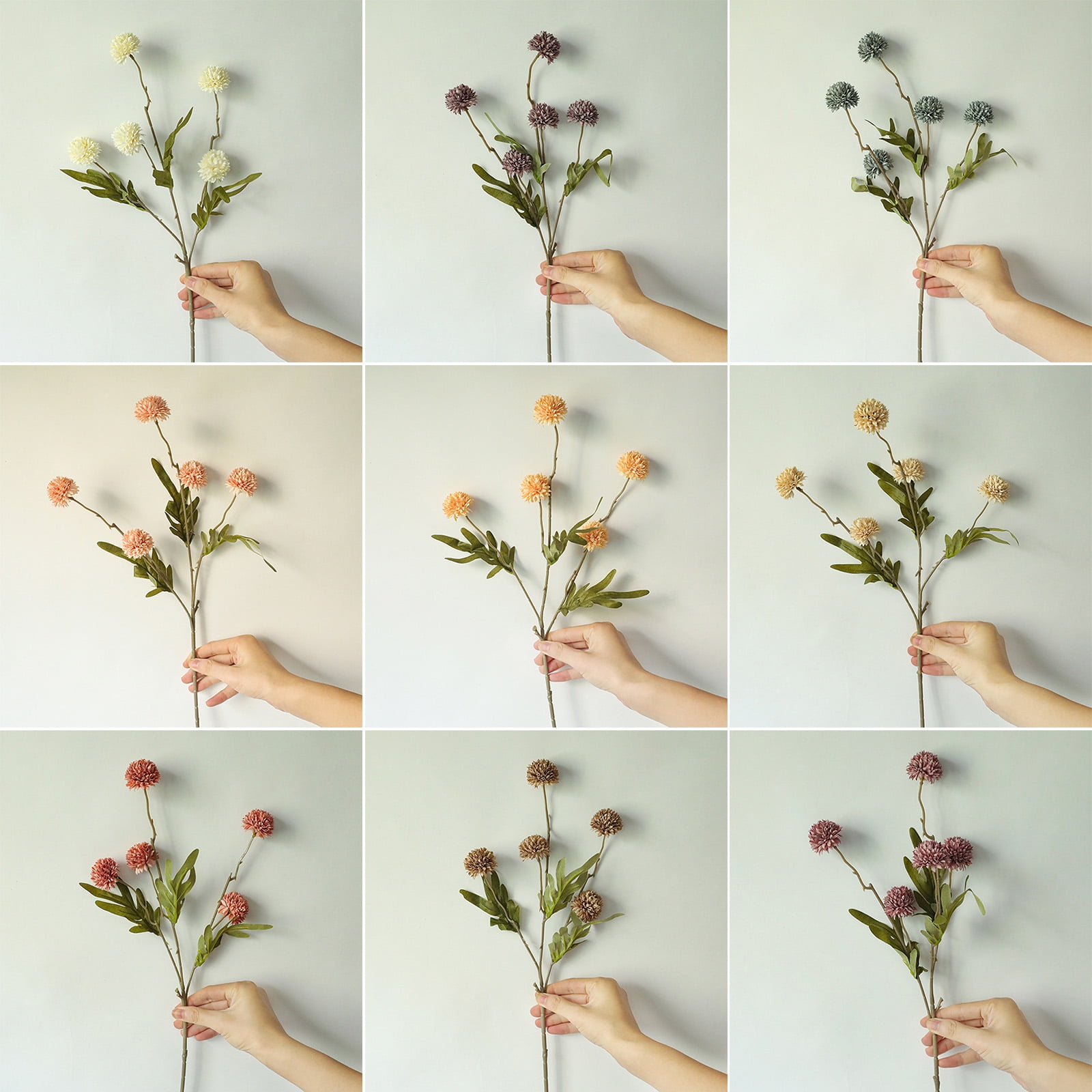 Hydrangea False Flower Flower Arranging Props Artificial Flower Silk ...