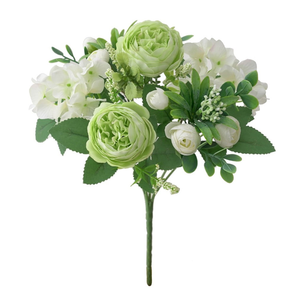 Hydrangea Flower Artificial Flower Party Champagne Pink Plastic Wedding ...