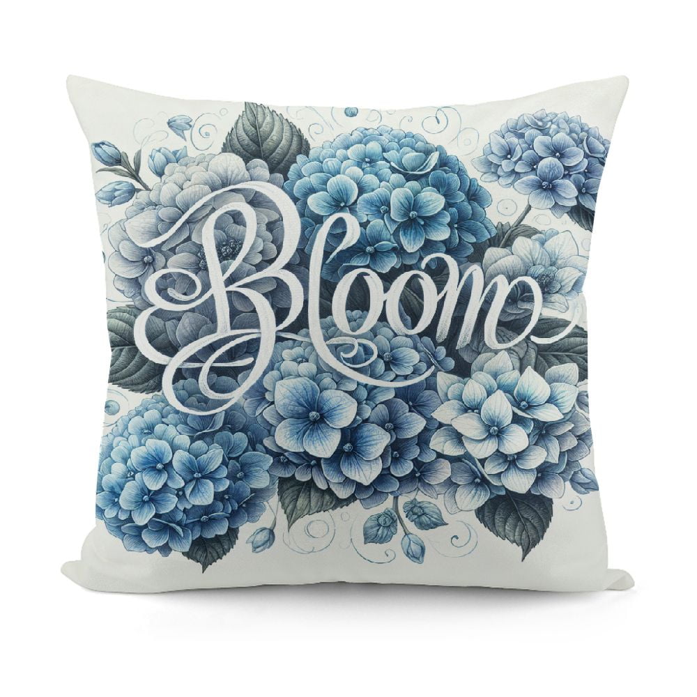 Hydrangea Flower Market Pillowcases Decorative Throw Pillowcases ...