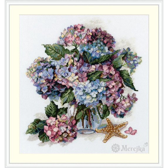 Hydrangea K-178 Merejka Counted Cross-Stitch Kit - Walmart.com