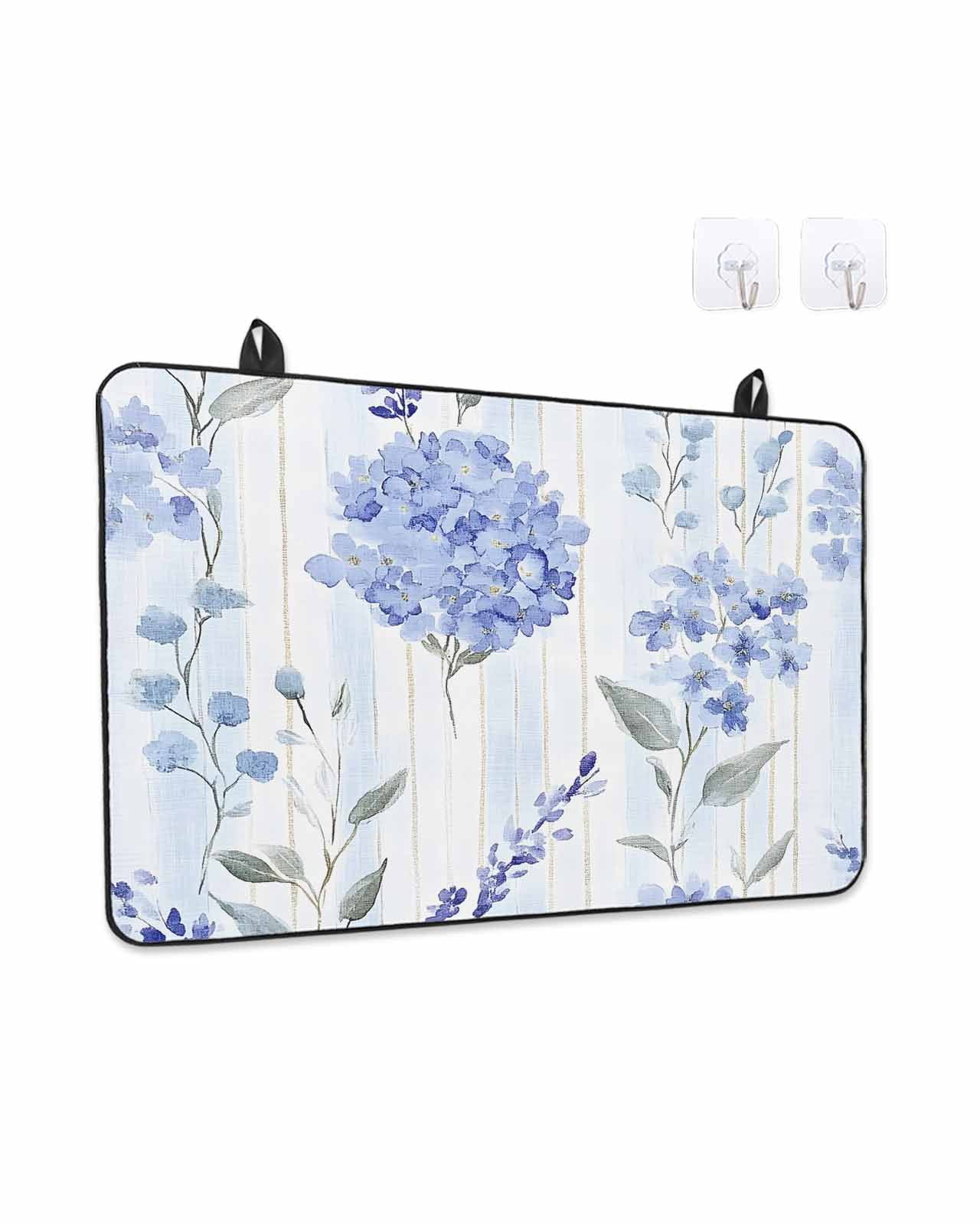 Hydrangea Leaves Stove Top Covers for Electric Stove, Kitchen Glass ...