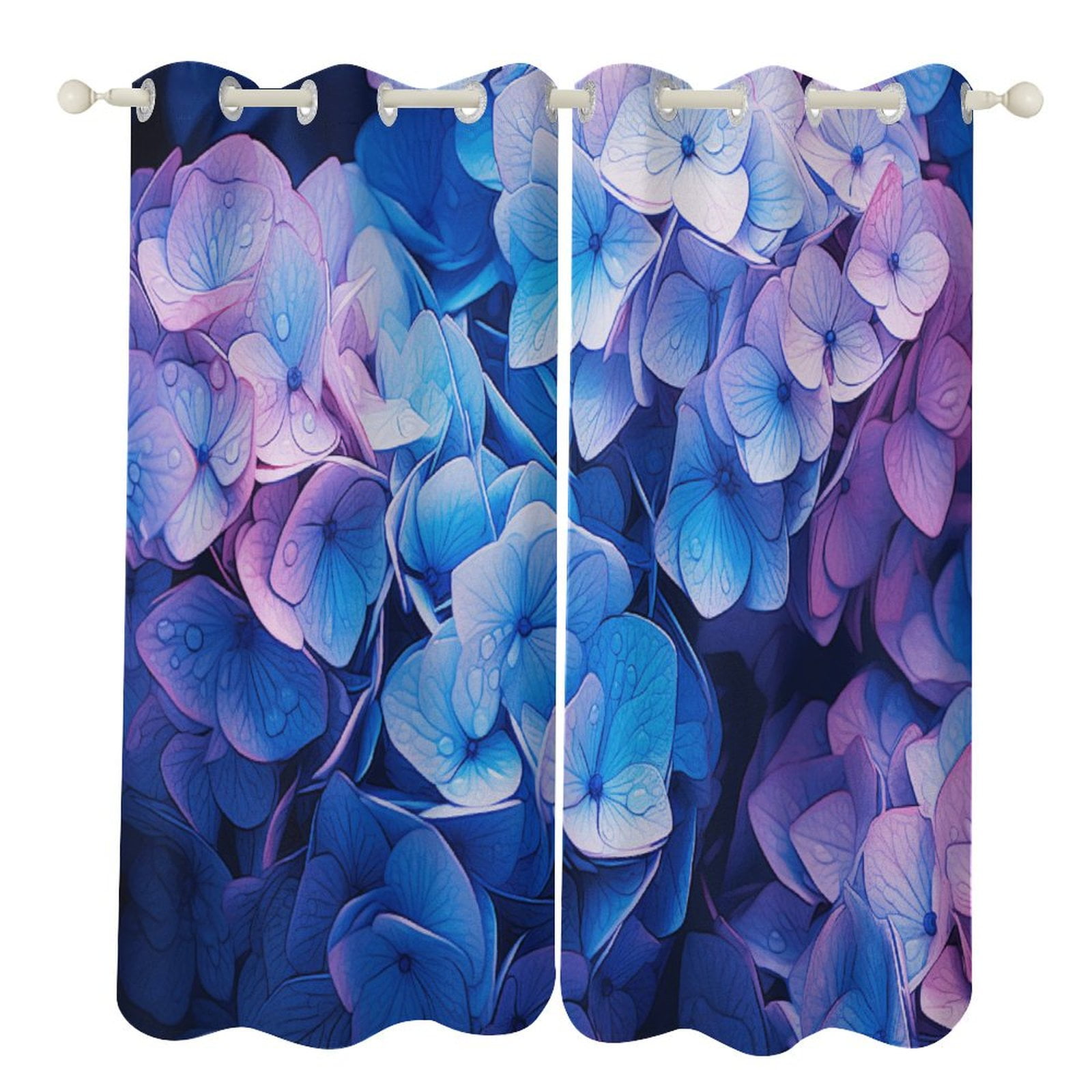 Hydrangea Macrophylla (17) Luxury Window Curtains Blinds for Living ...