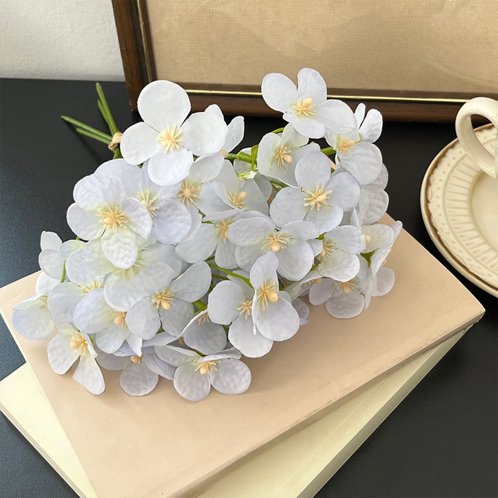 Hydrangea Simulation Flowers,Diy Fake Flowers,5 Sticks Begonia Style ...