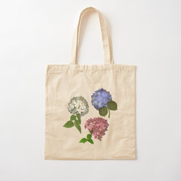 Hydrangea Trio Cotton Tote Bag Canvas Tote Bag, Family Gift For Mother ...