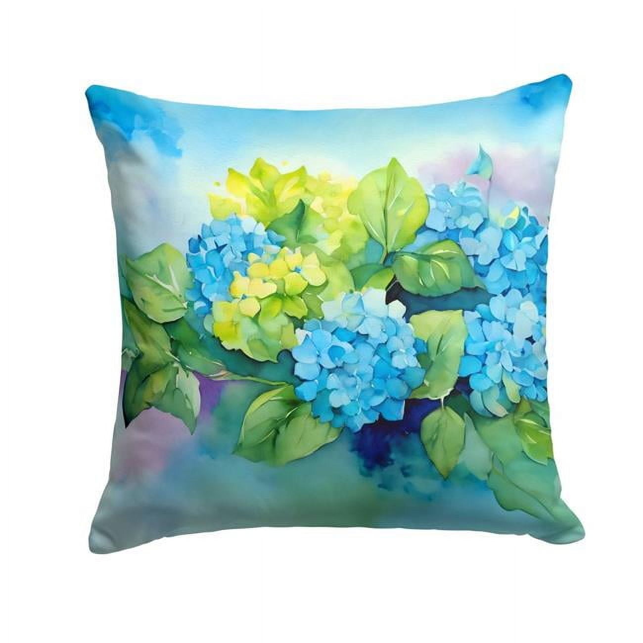 Hydrangeas in Watercolor Throw Pillow 18 in x 18 in - Walmart.com