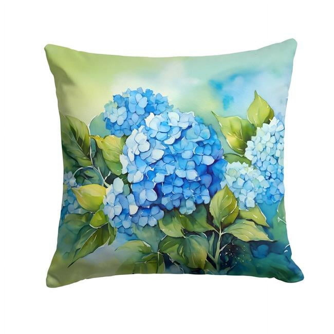Hydrangeas in Watercolor Throw Pillow 18 in x 18 in - Walmart.com