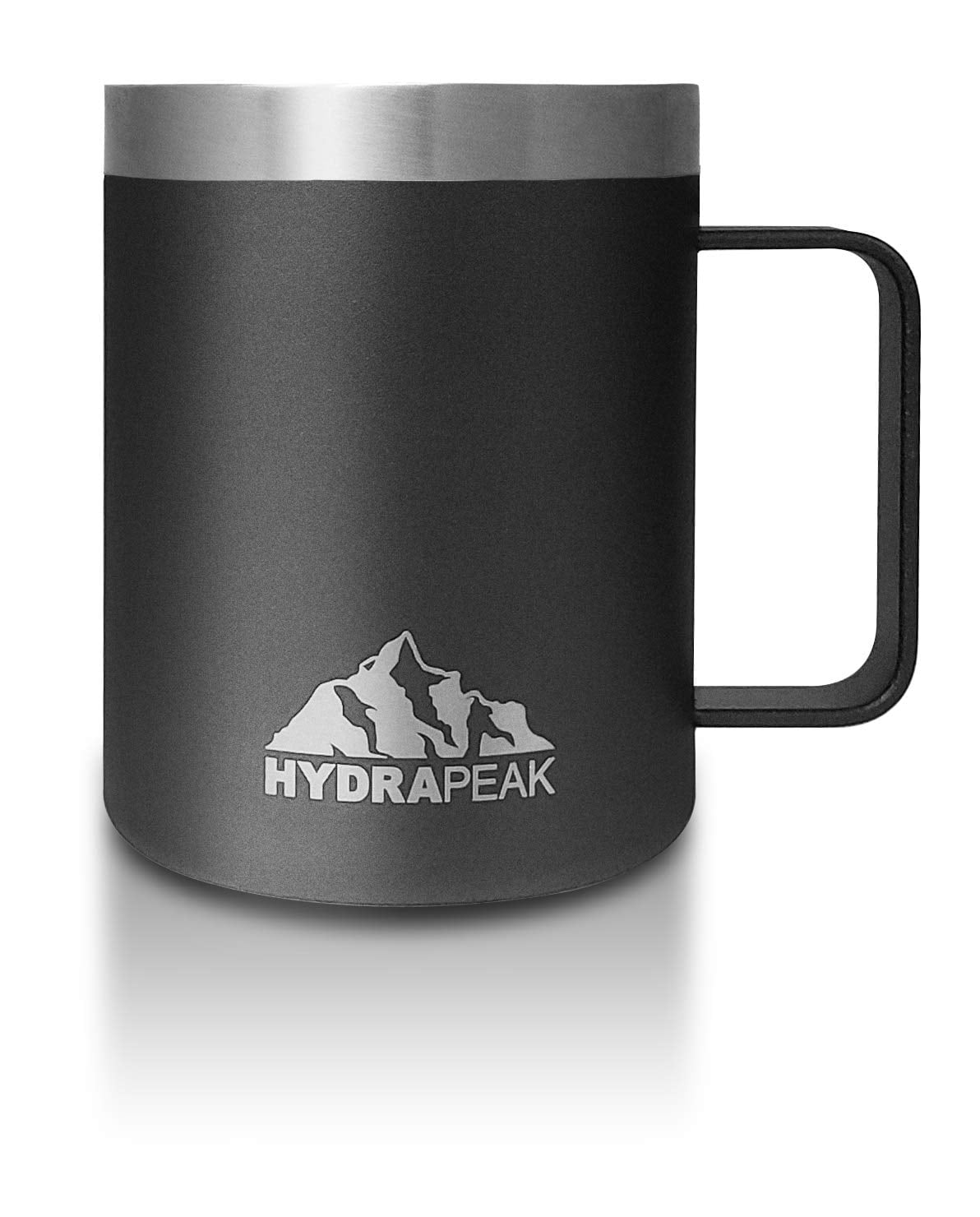 Hydrapeak 14oz Insulated Coffee Mug with Splash Proof Lid, Stainless ...