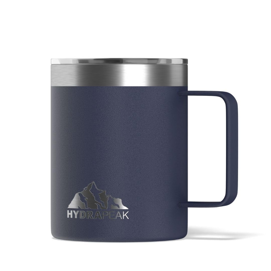 Hydrapeak 14oz Insulated Travel Mug with Splash Proof Lid, Stainless ...
