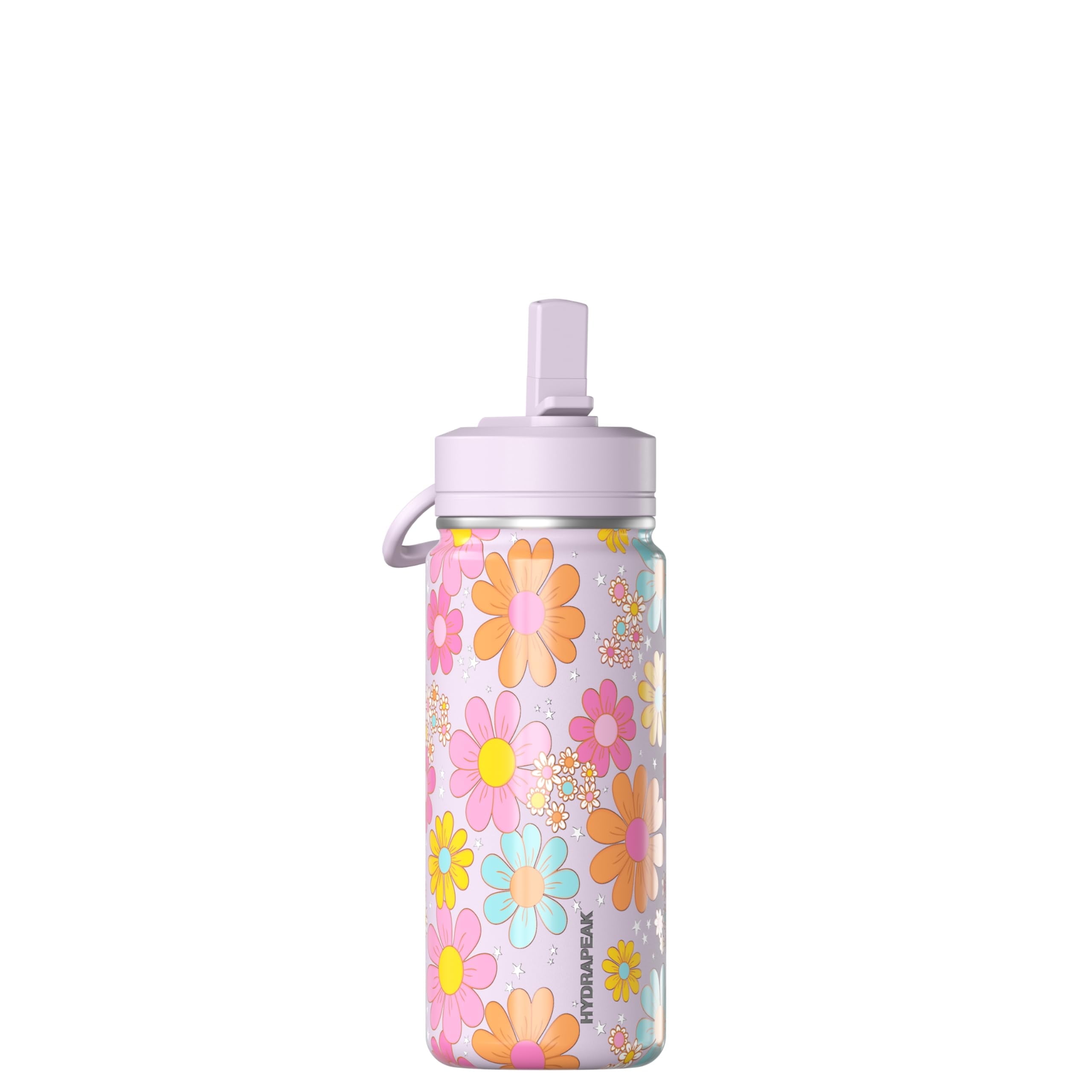 Hydrapeak 20oz Mini Fun Sticker Print Water Bottle with Straw Lid ...