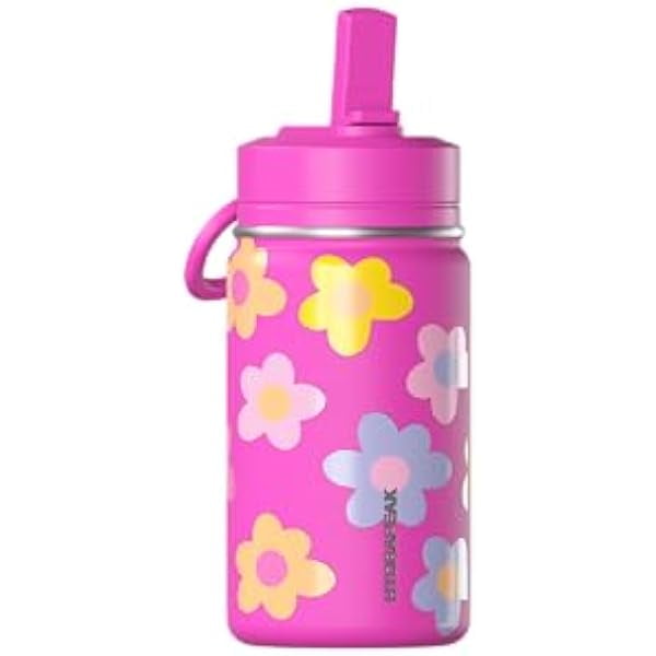 Hydrapeak Mini 14oz Fun Sticker Print Water Bottle with Straw Lid ...