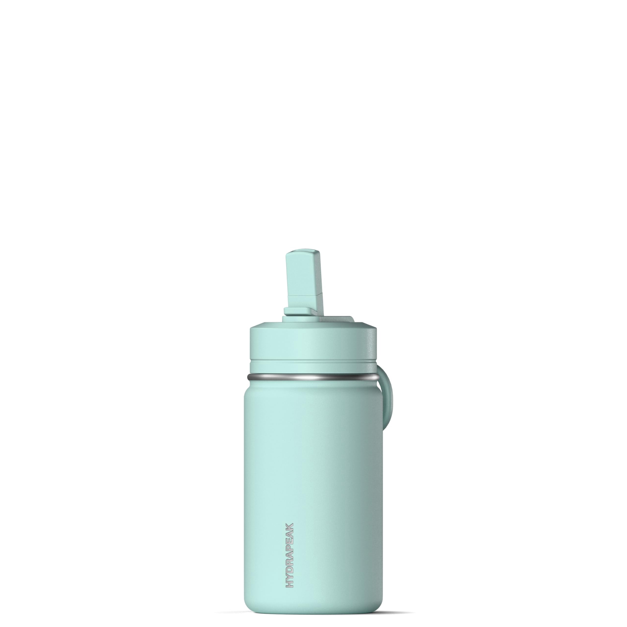 Hydrapeak Mini 14oz Water Bottle with Straw Lid, Stainless Steel Double ...