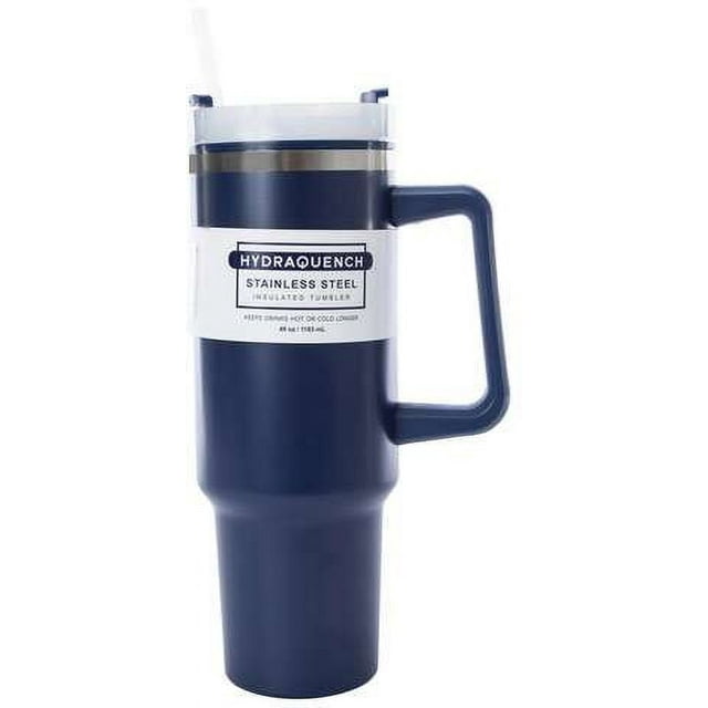 1616 Holdings Inc Hydraquench 40 oz Dark Blue Tumbler Glass - Walmart.com