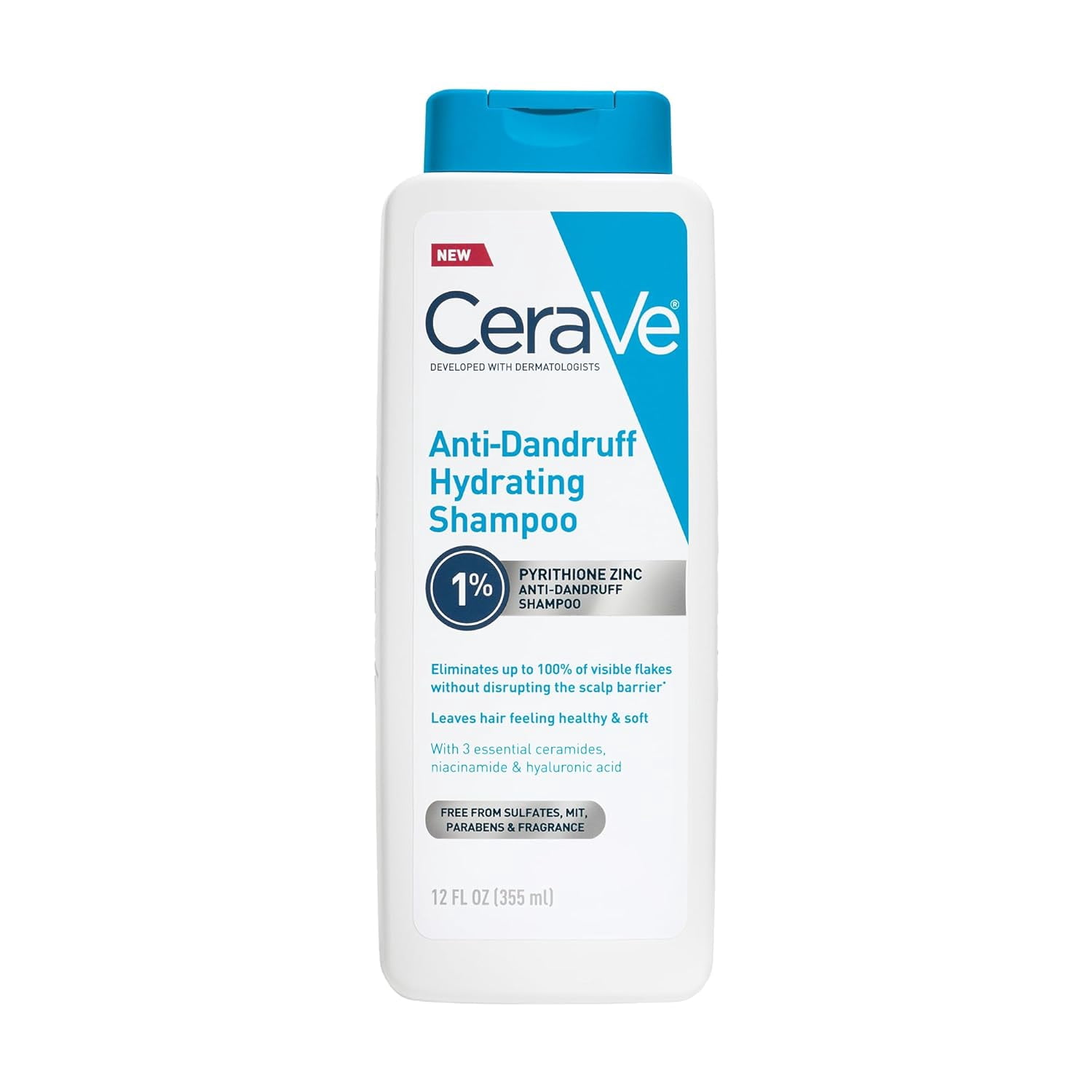 Hydrating Anti Dandruff Shampoo, 1% Pyrithione Zinc Dandruff Treatment ...