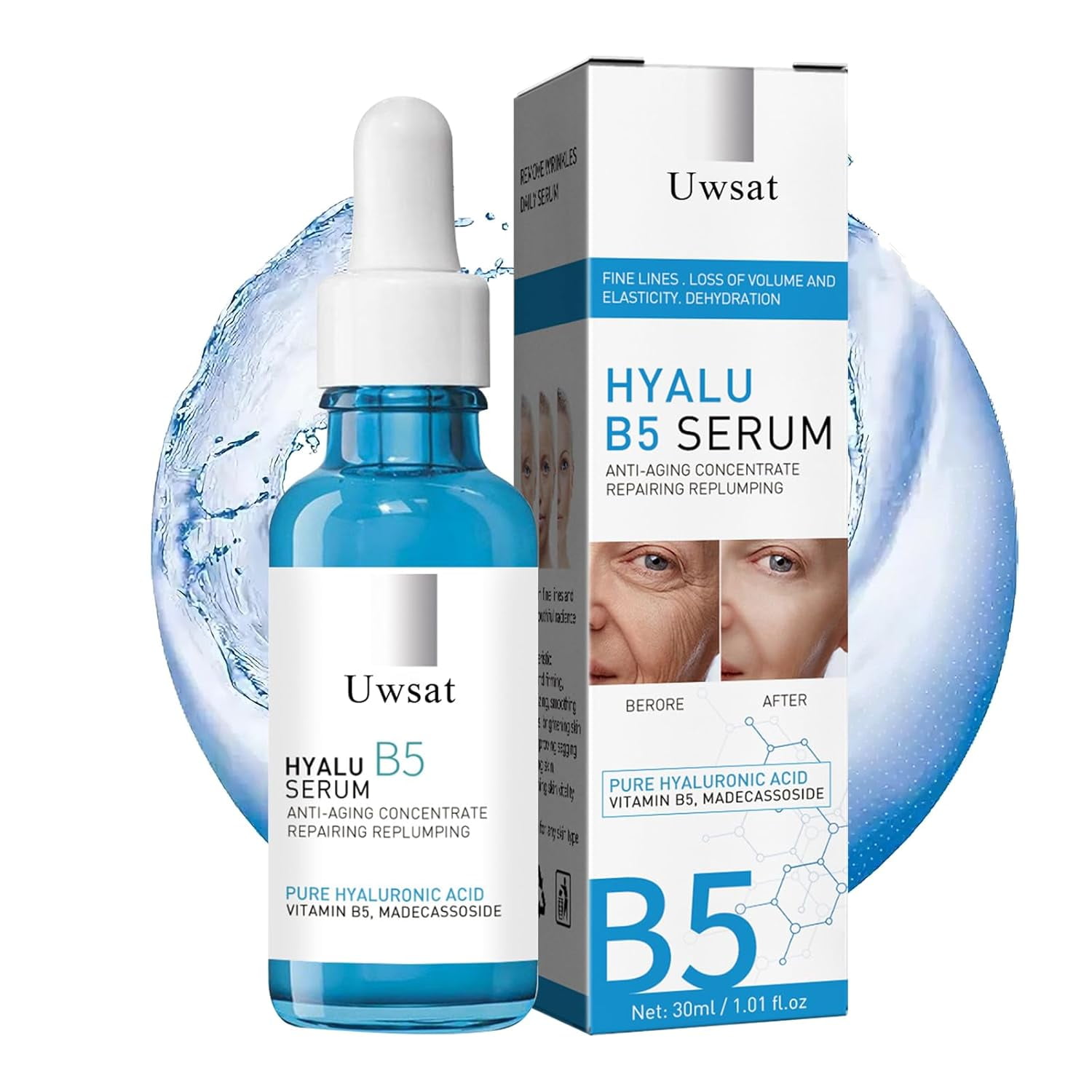 Hydrating B5 Serum, Nourishes Dry Skin, Women's Skin Care Face and Eye ...