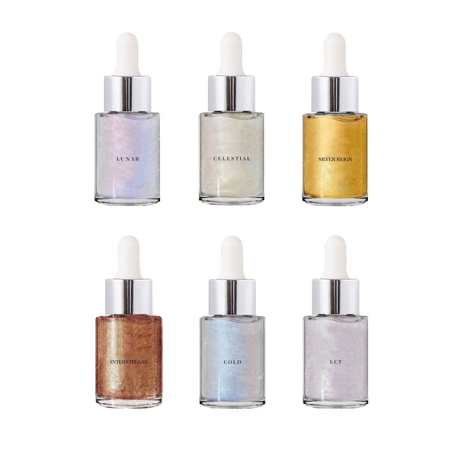 Hydrating Body Glitter Dewy, 6 Colors Set Highlighter Makeup Luminizer ...