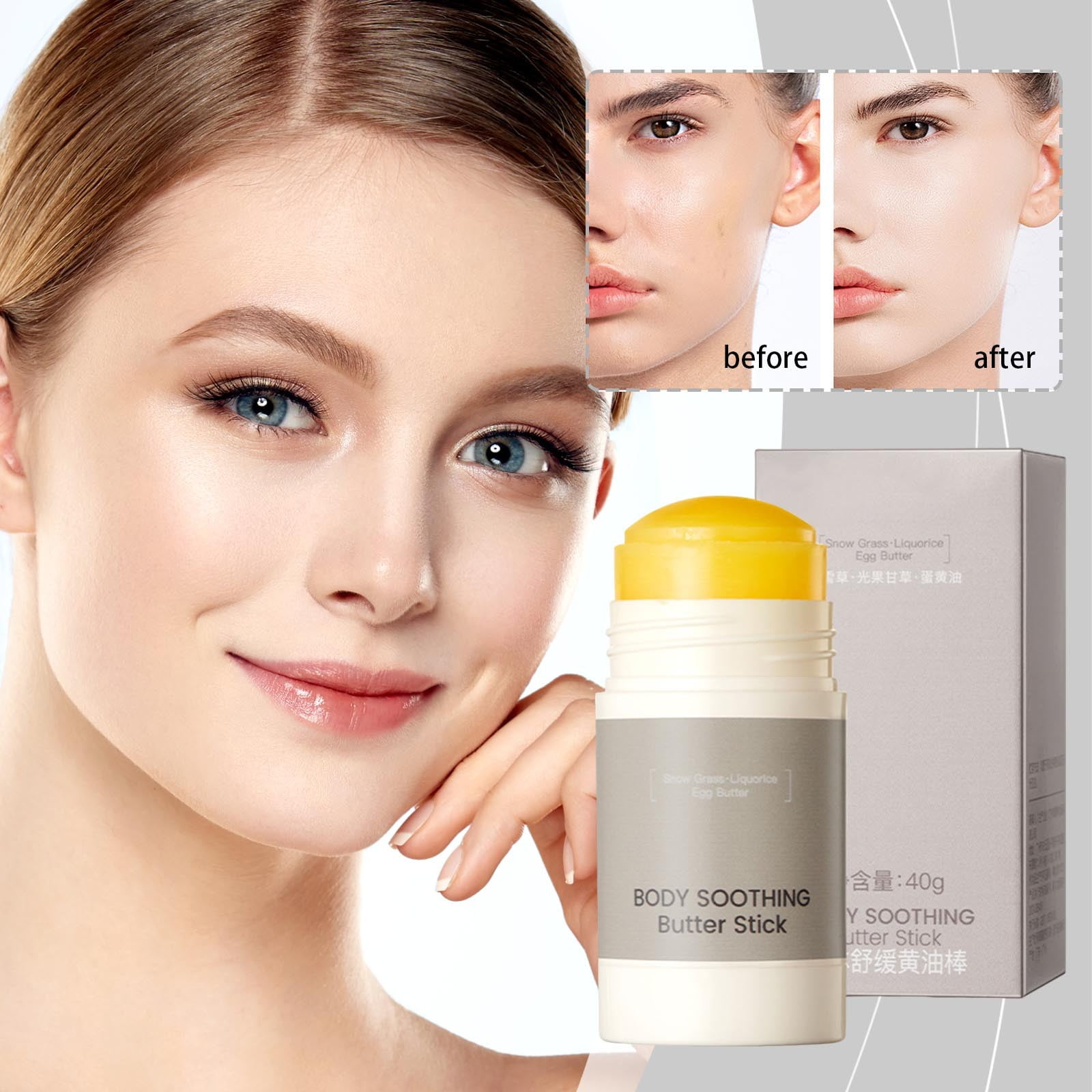 Hydrating Body Soothing Stick,40g Moisturizing Non Greasy Formula for ...