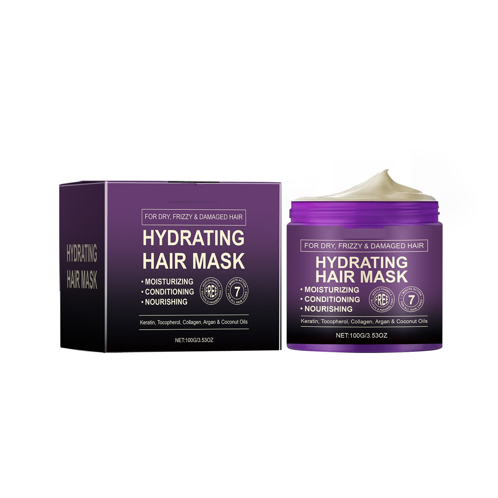 Hydrating Hair For Dry Damaged Hair Keratin | Collagen | Oil | Coconut ...
