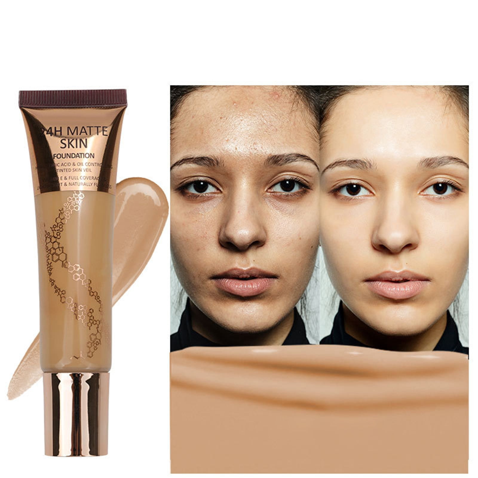 Hydrating Light Oil Liquid Foundation Concealer Long Lasting Non ...