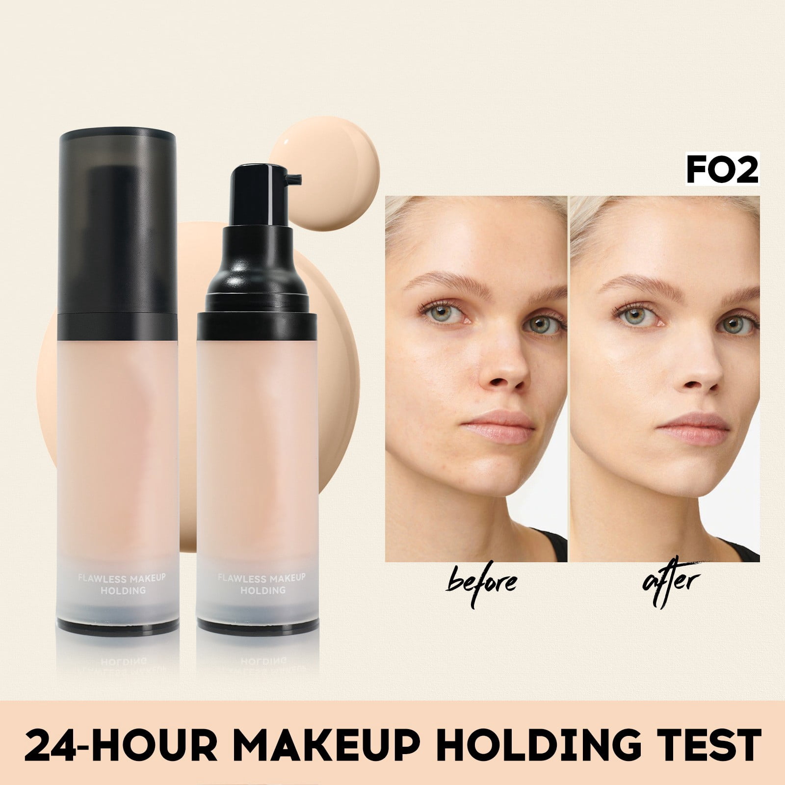 Hydrating Lightweight Texture 8 Colors of Liquid Foundation, Refreshing ...
