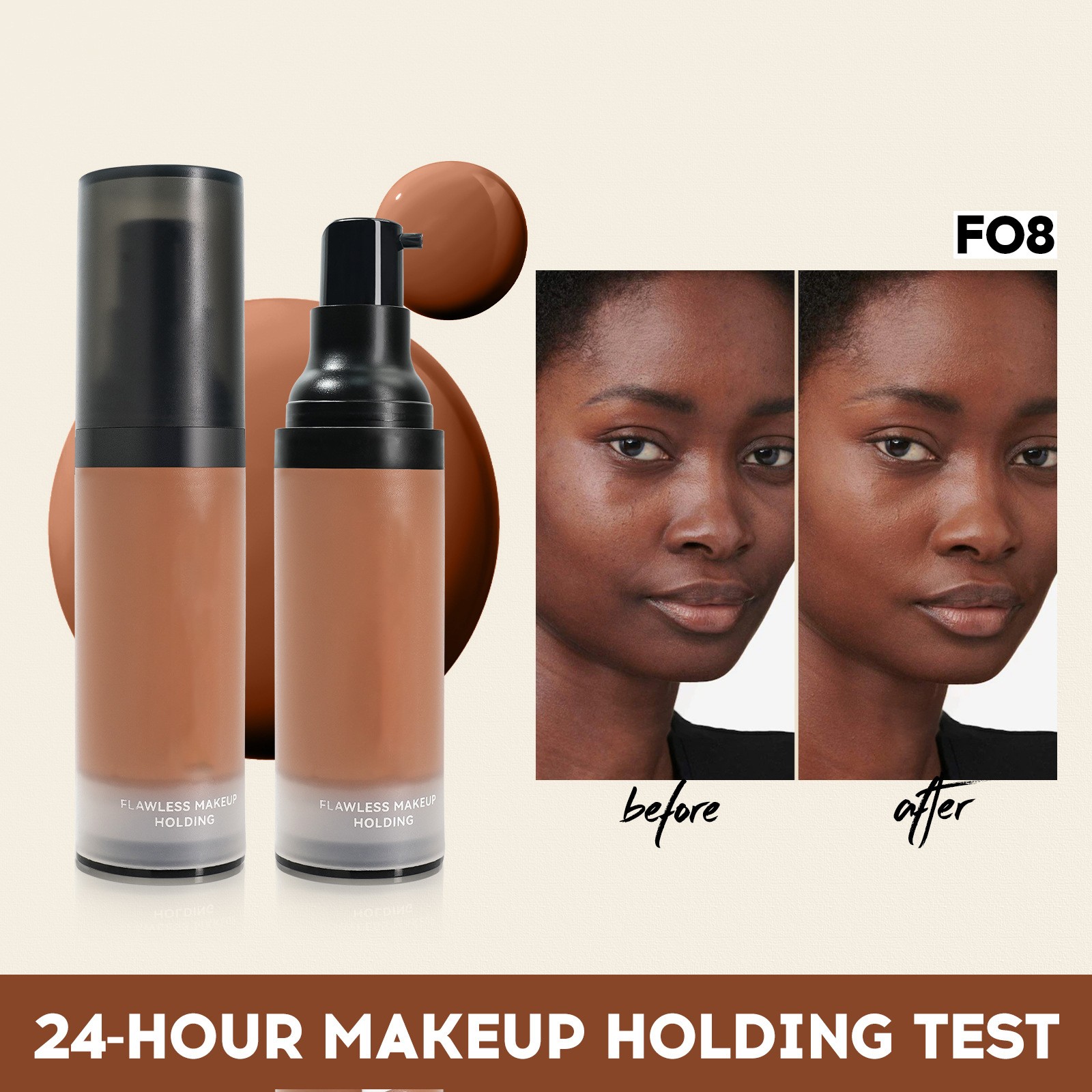 Hydrating Lightweight Texture 8 Colors of Liquid Foundation, Refreshing ...