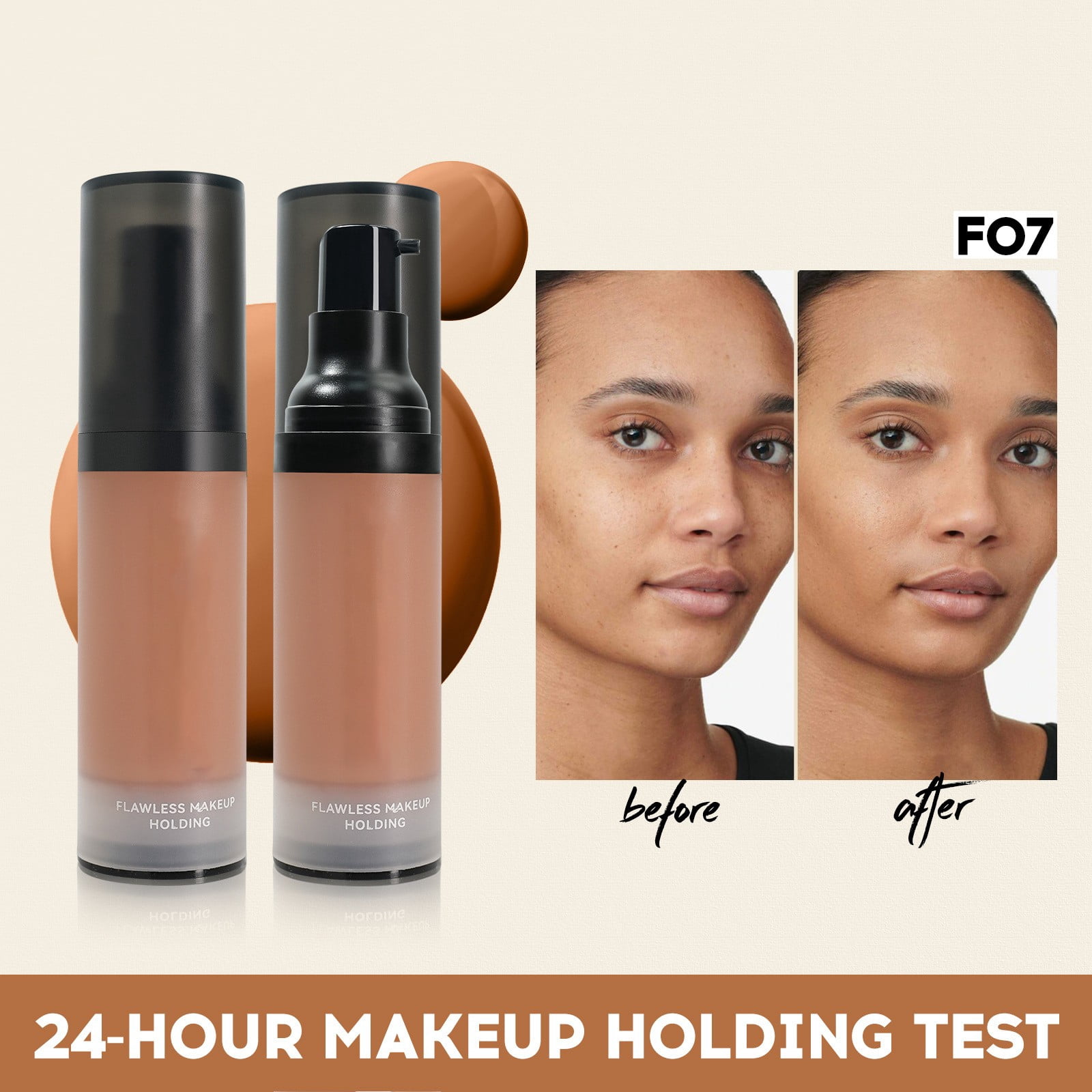 Hydrating Lightweight Texture 8 Colors of Liquid Foundation, Refreshing ...