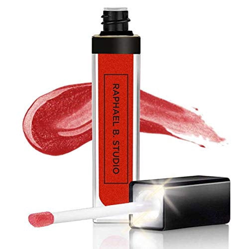 Hydrating Lip Gloss with Mirror, LED Light Up Flashlight Tube, pH Color ...