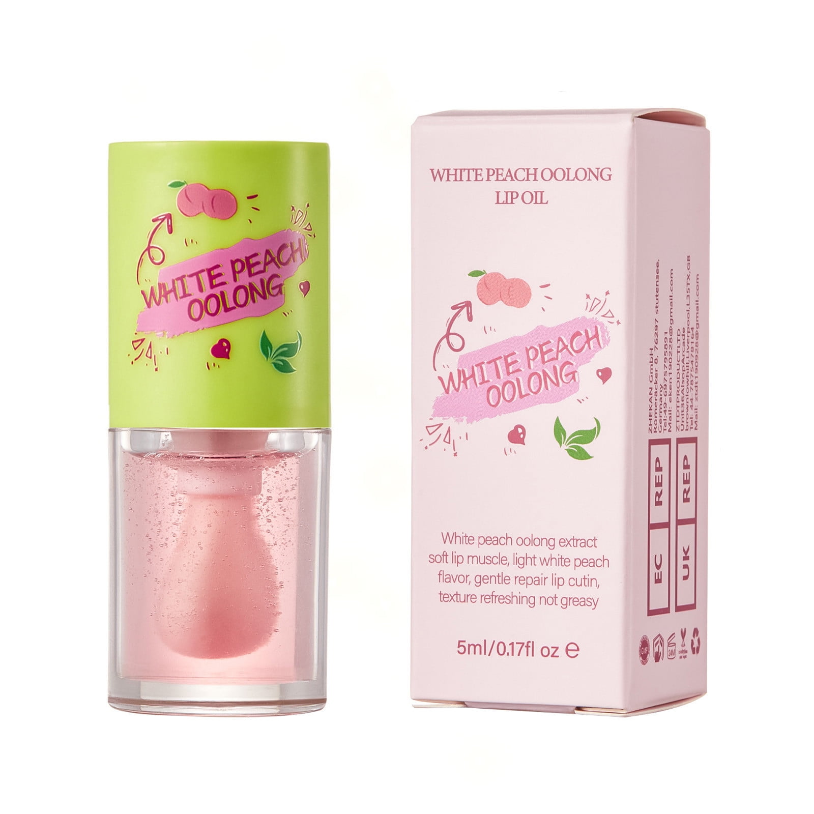 Hydrating Lip Oil Lightweight Formula Softens and Smooths Lips Reduces ...
