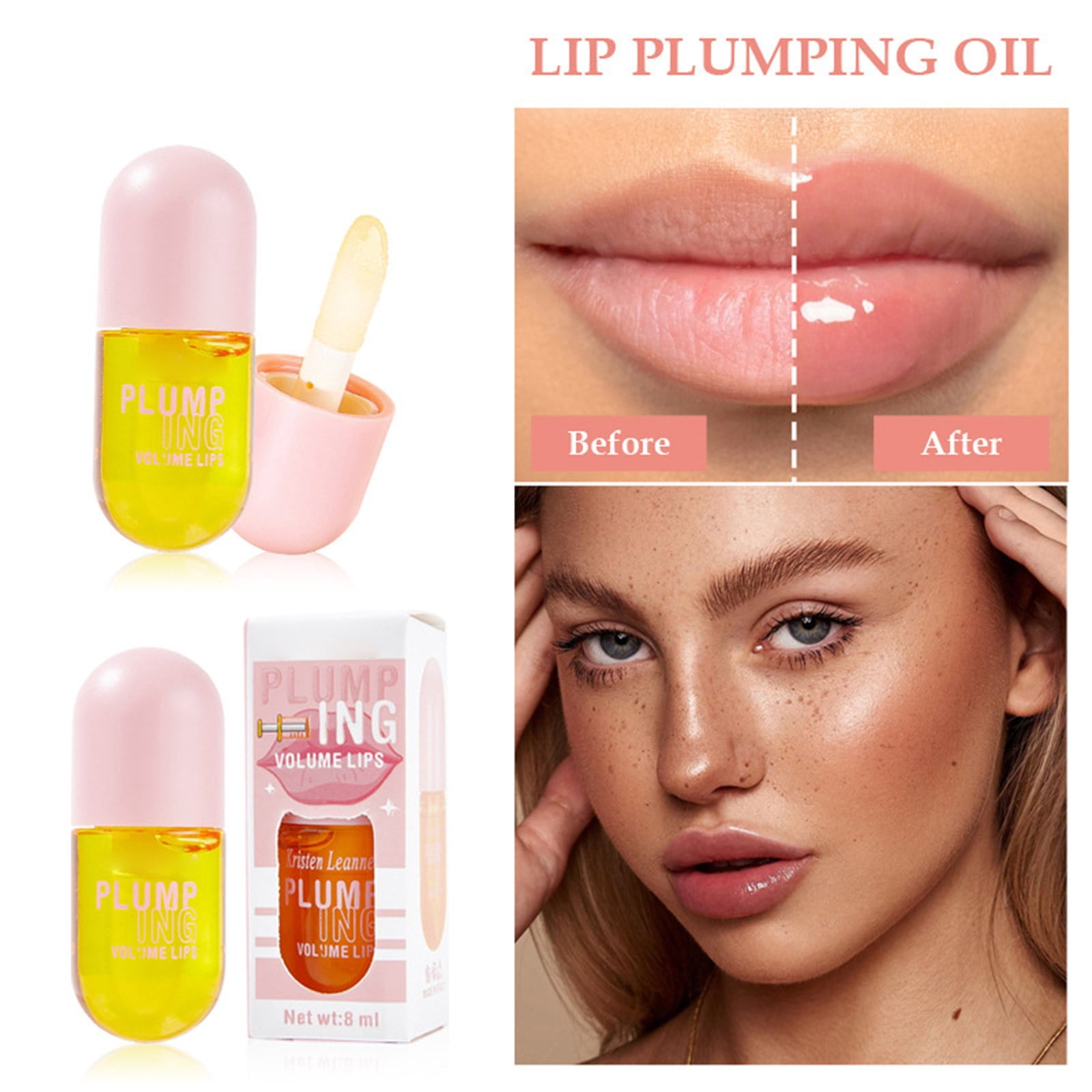 Hydrating Lip Oil Lock Water, Brush, Moisturizing Lips, Moisturizing ...