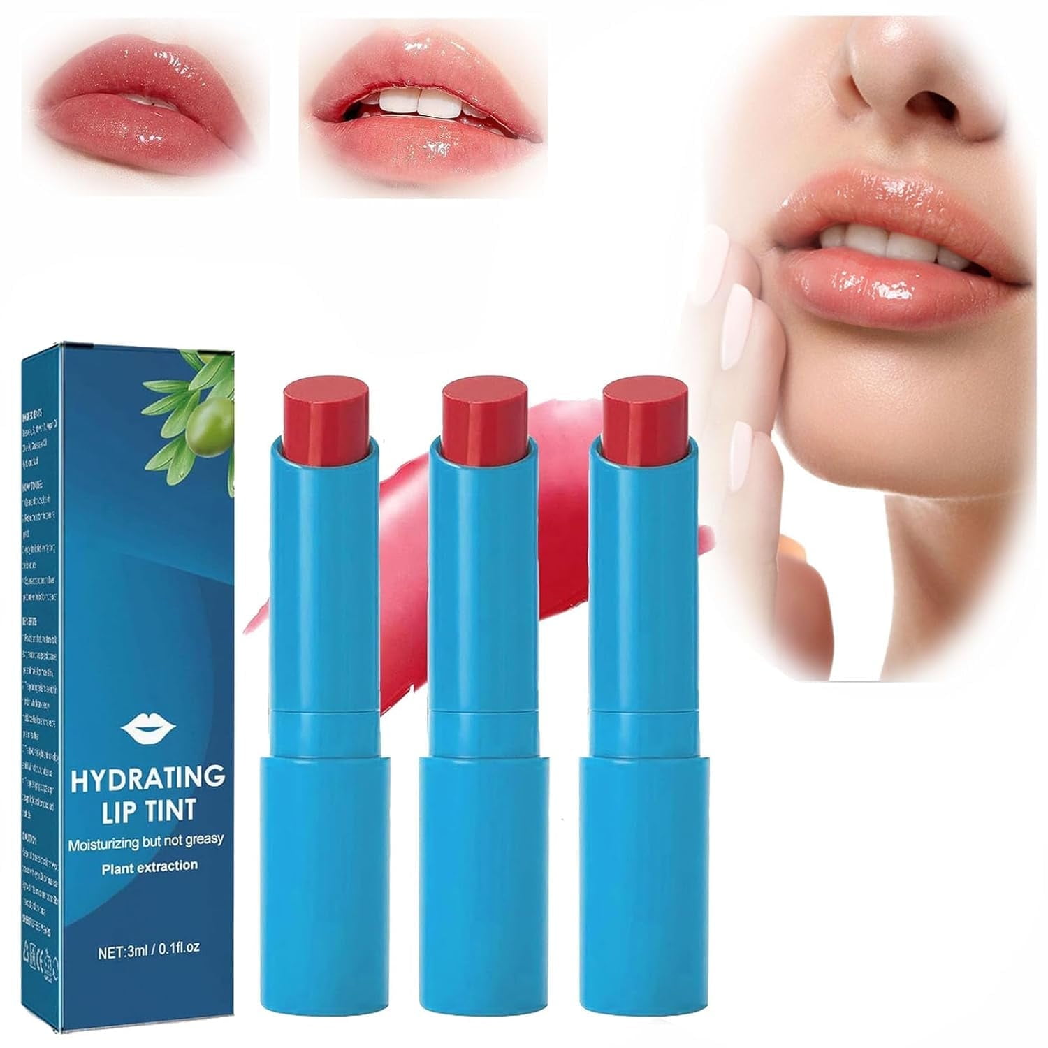 Hydrating Lip Tint, Lip Tint Hydrating, Tinted Lip Balm Moisturizing ...