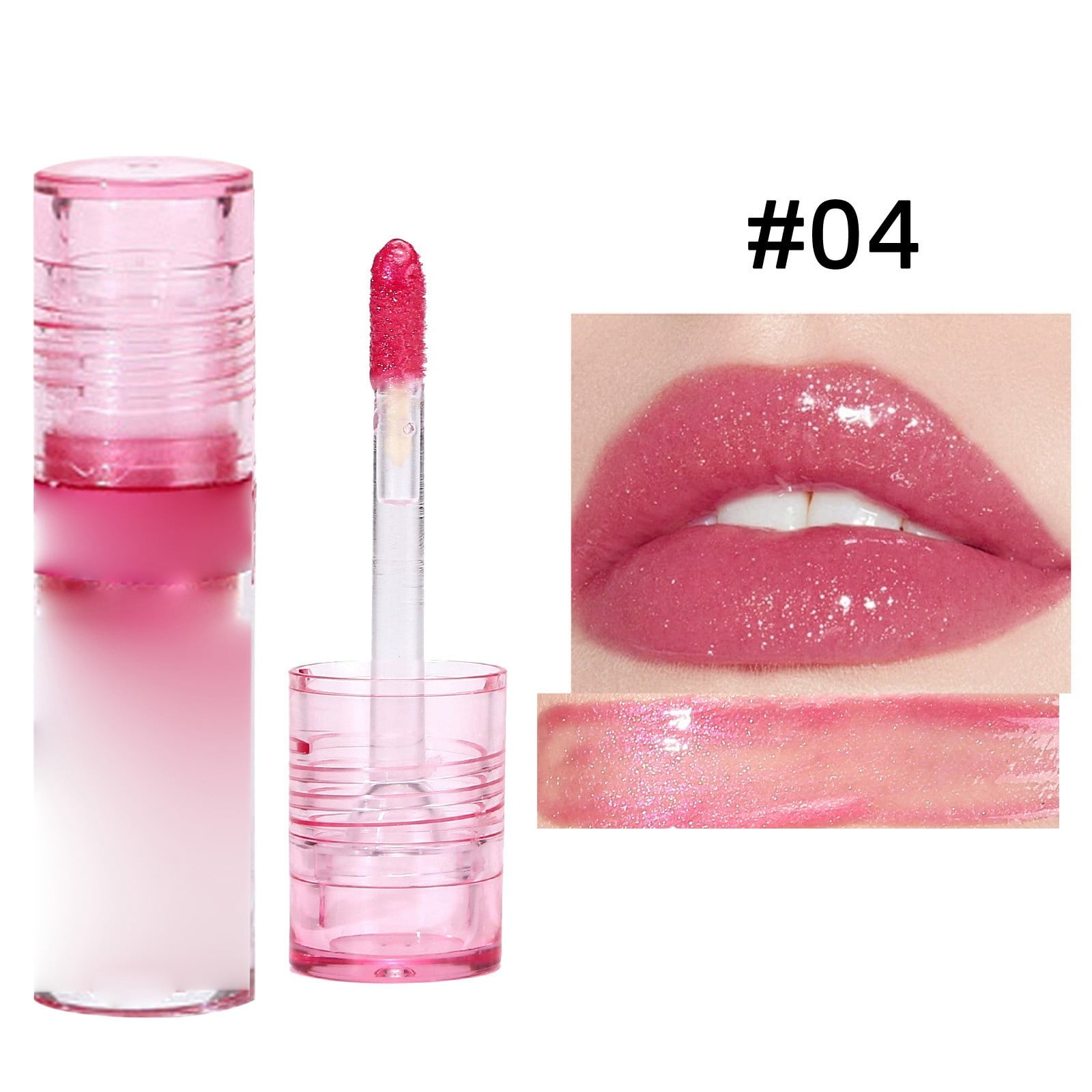 Hydrating Moisturizing Non Sticky Lip Lacquer Pearlescent Lip Glaze