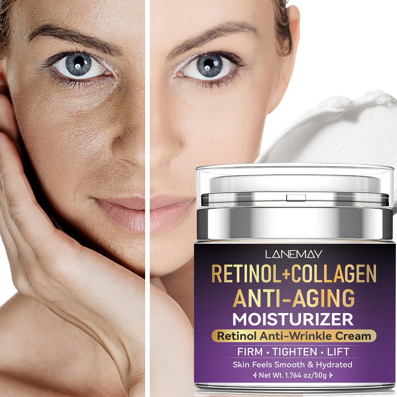 Hydrating Skin Repair Cream With Ceramides – Daily Moisturizer For Dry ...
