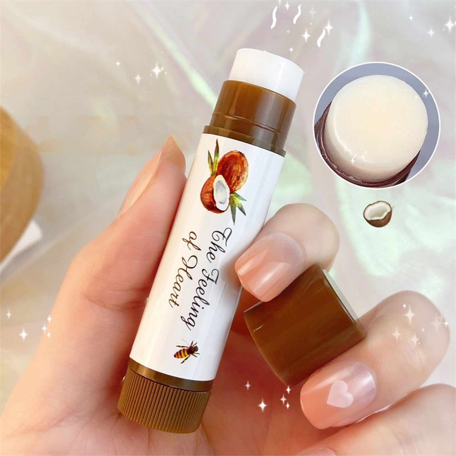 Hydrating Tinted Lip Balm Set, Fruit Flavored Lip Care with Shea Butter ...