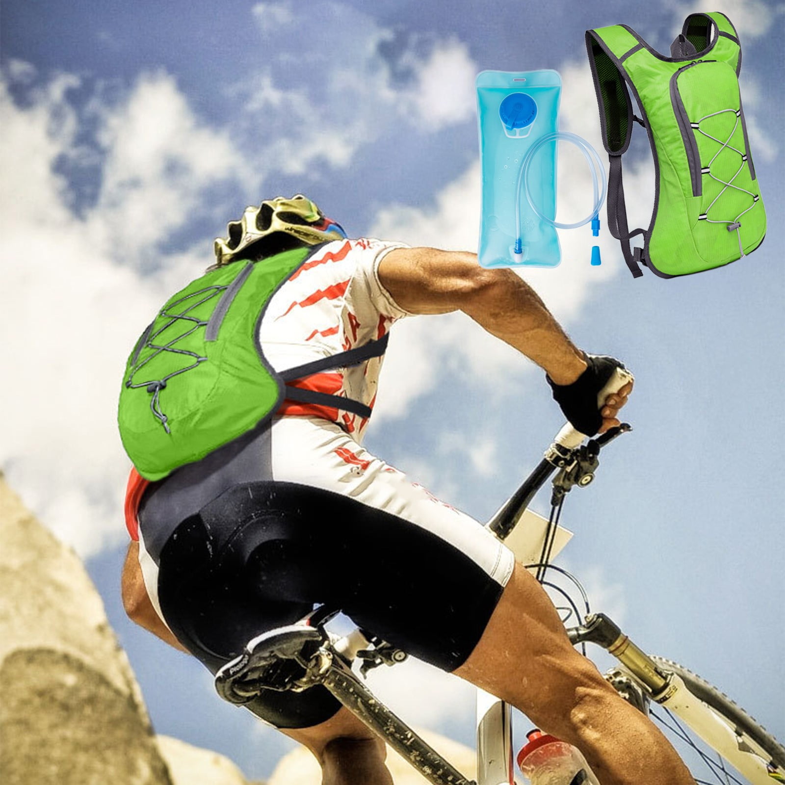 Hydration Backpack Pack with 2L Hydration Bladder Hiking Backpack ...