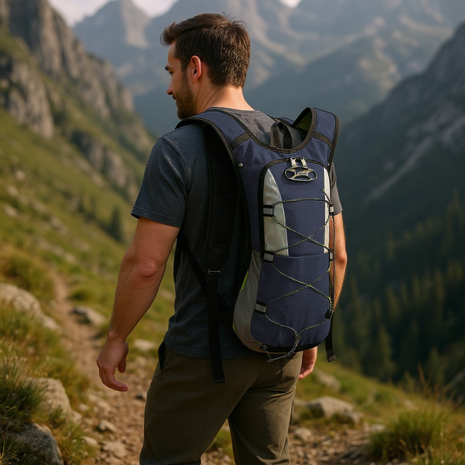 Hydration Backpack Water Pack for Hiking Running Biking, Road Runner ...