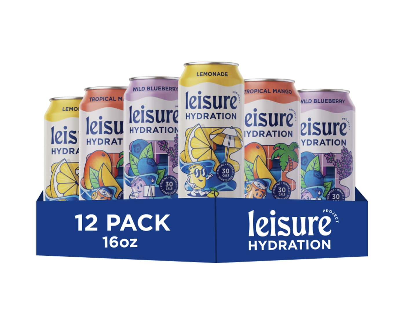 Hydration Beverage, Variety Pack (16 Ounce Cans, Pack Of 12) - Tropical ...