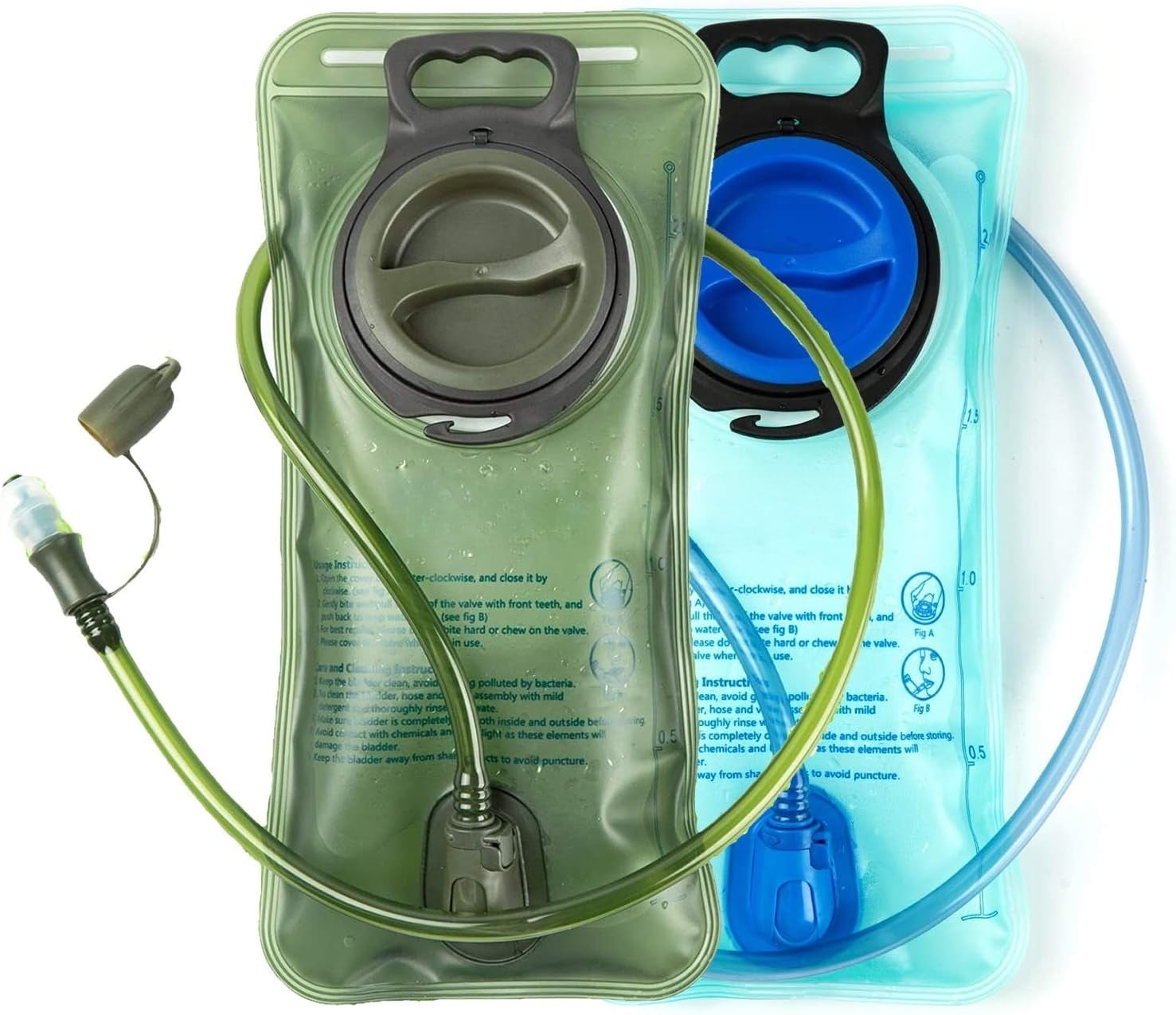Hydration Bladder 1.5L-2L-3L,Leak Proof Water Reservoir, BPA Free ...