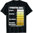 Hydration Guide Urine Color Chart Drunk I Funny Beer Party T-Shirt ...