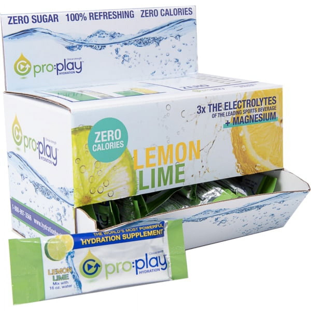 Hydration Health - Hyd Powder Proplay Lemon Lime Hydrate Packet Mix, 50 ...