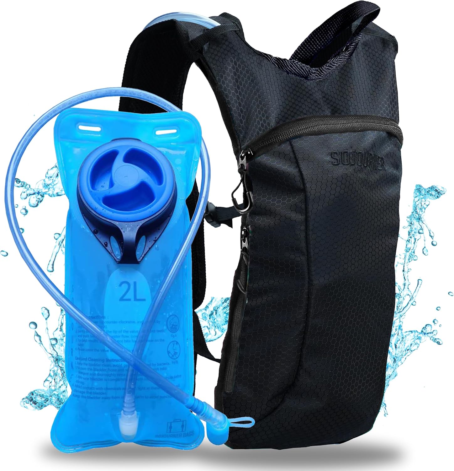 Hydration Pack, Hydration Backpack - Water Backpack with 2l Hydration ...