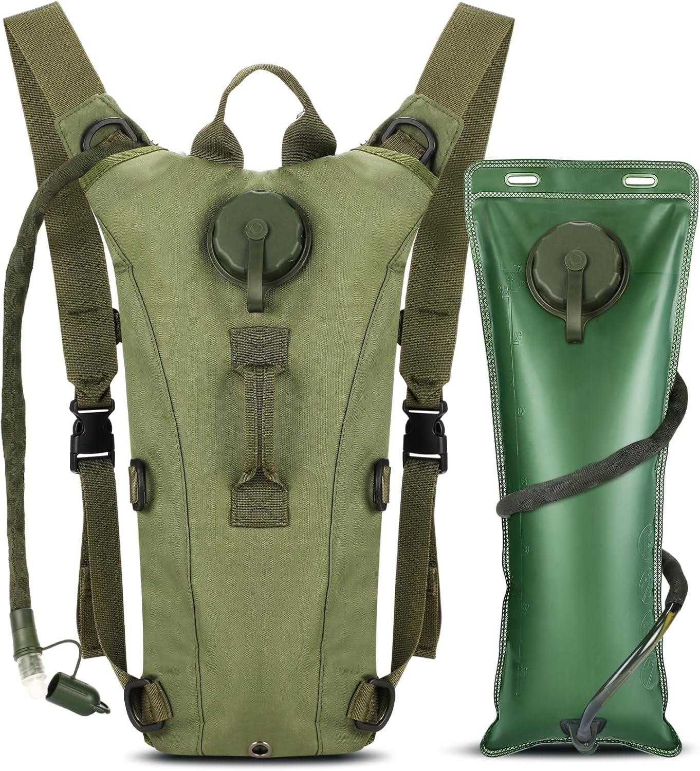 Hydration Pack Backpack with 3L Bladder, Tactical Water Bag for Hiking ...