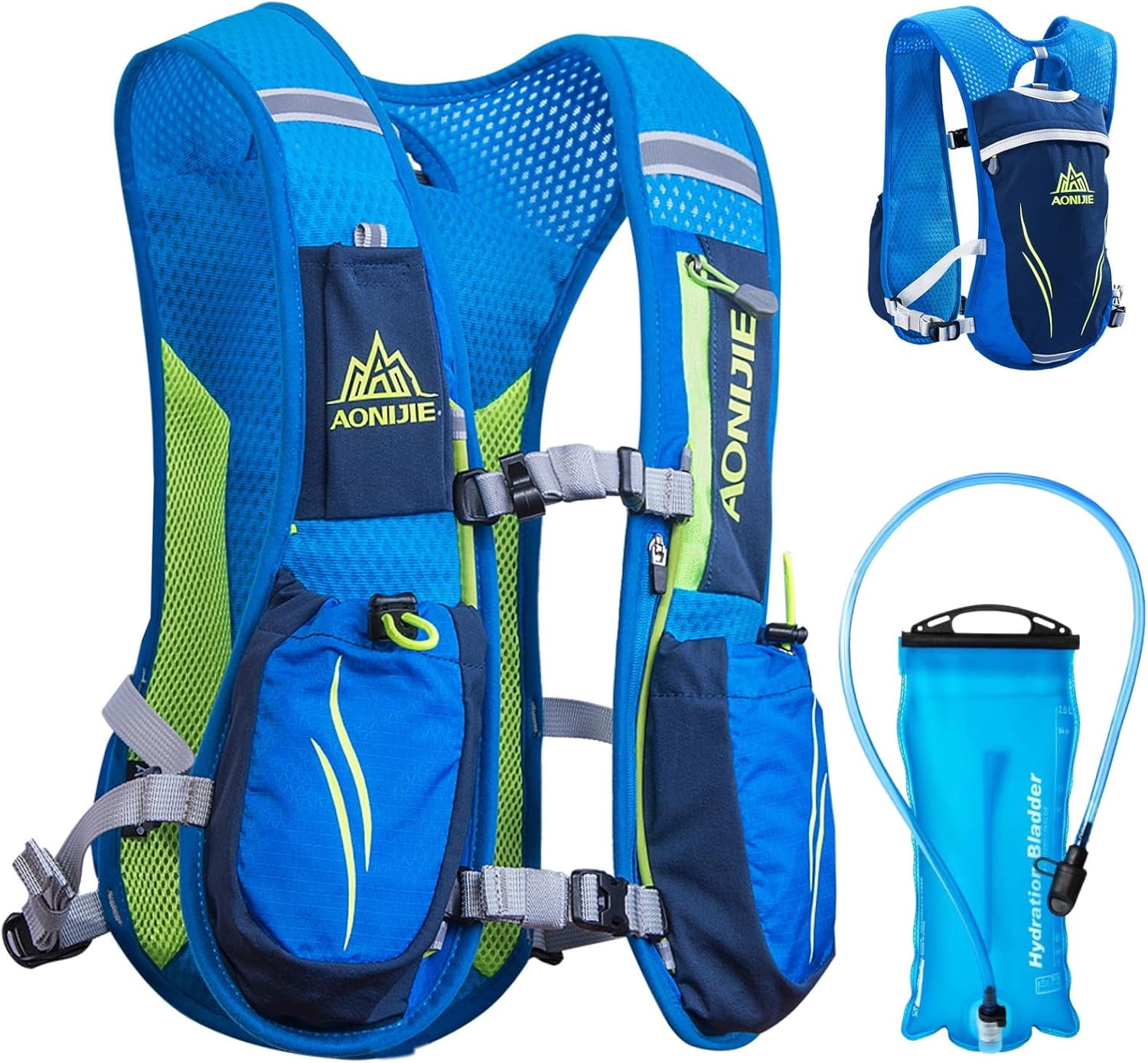 Hydration Running Vest Backpack Pack 5L 5.5L for Men and Women Jogging ...