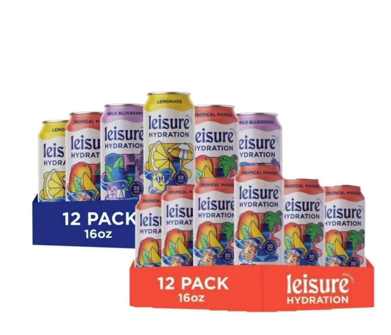 Hydration - Variety Pack and Tropical Mango Flavors (24 Total Cans - 12 ...