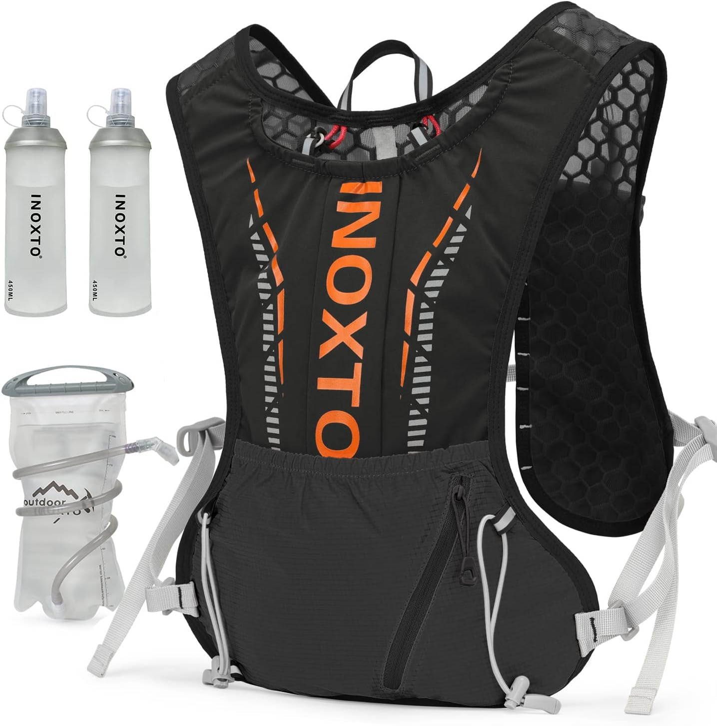 Hydration Vest Backpack,Lightweight Water Running Vest Pack with 1.5L ...