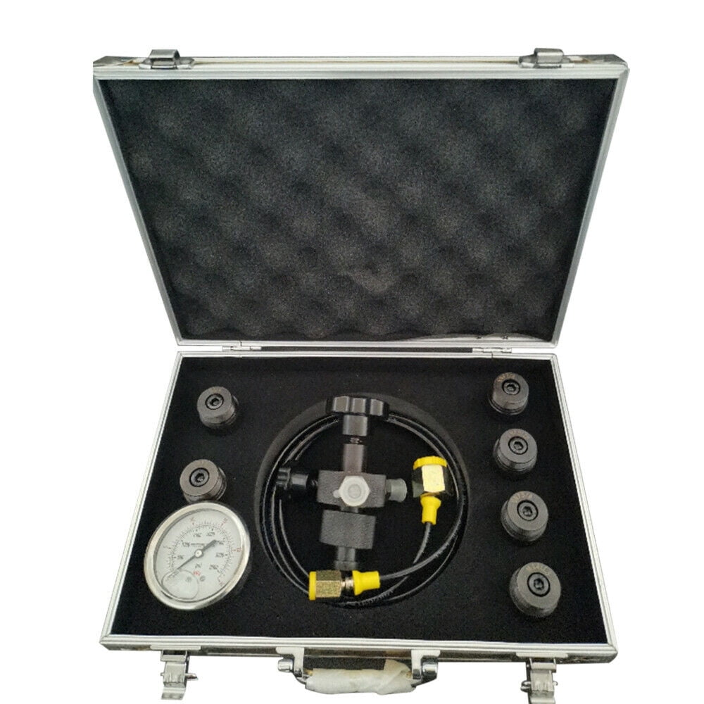Hydraulic Accumulator Nitrogen Charging Kit, 7 in 1 Gas Valve Kit w ...