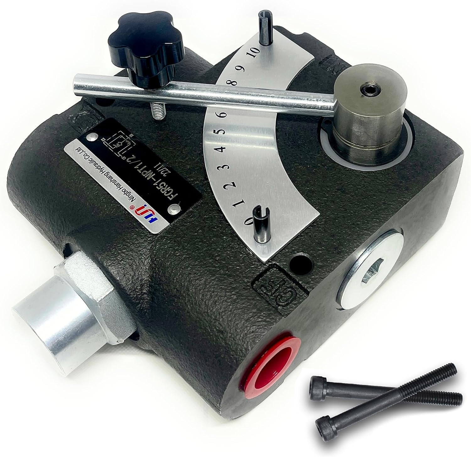 Hydraulic Adjustable Flow Directional Control Valve (1/2" NPT Port, 30 ...