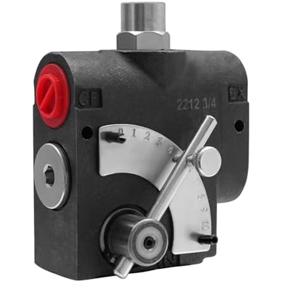 Hydraulic Adjustable Variable Flow Control Valve, -30 GPM Hydraulic ...