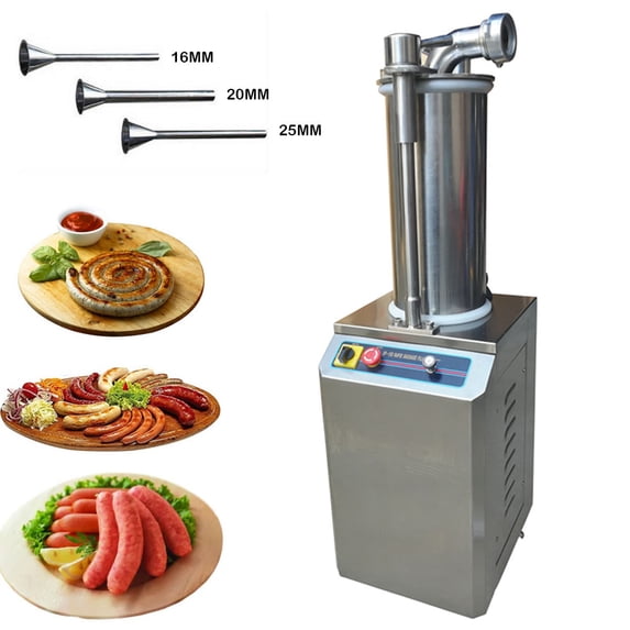 Hydraulic Automatic Sausage Filling Machine 15L Vertical Meat Stuffer ...
