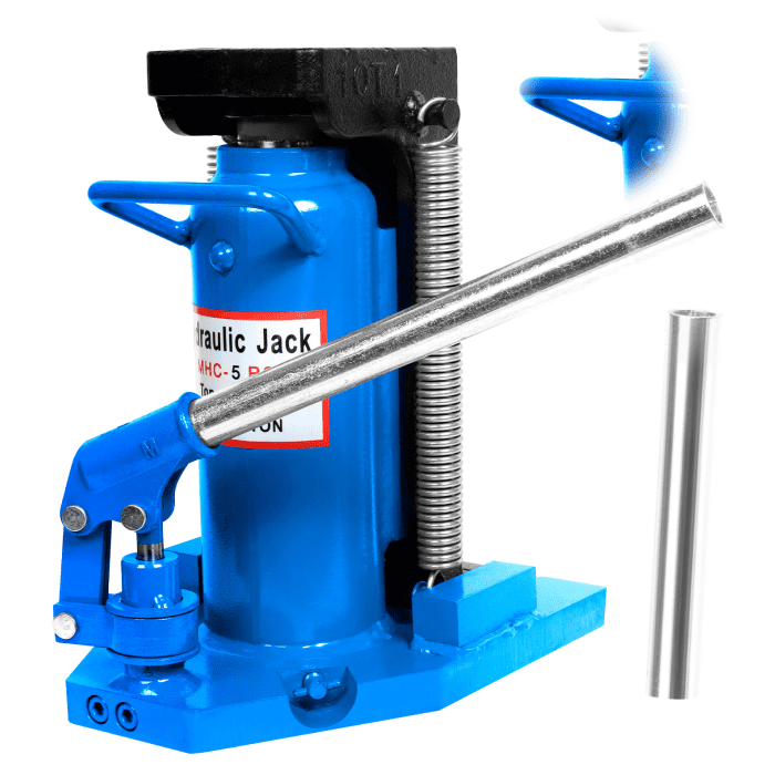 Hydraulic Bottle Jack with Pump, Dual Capacity Toe/Top, 16.9" Maximum ...
