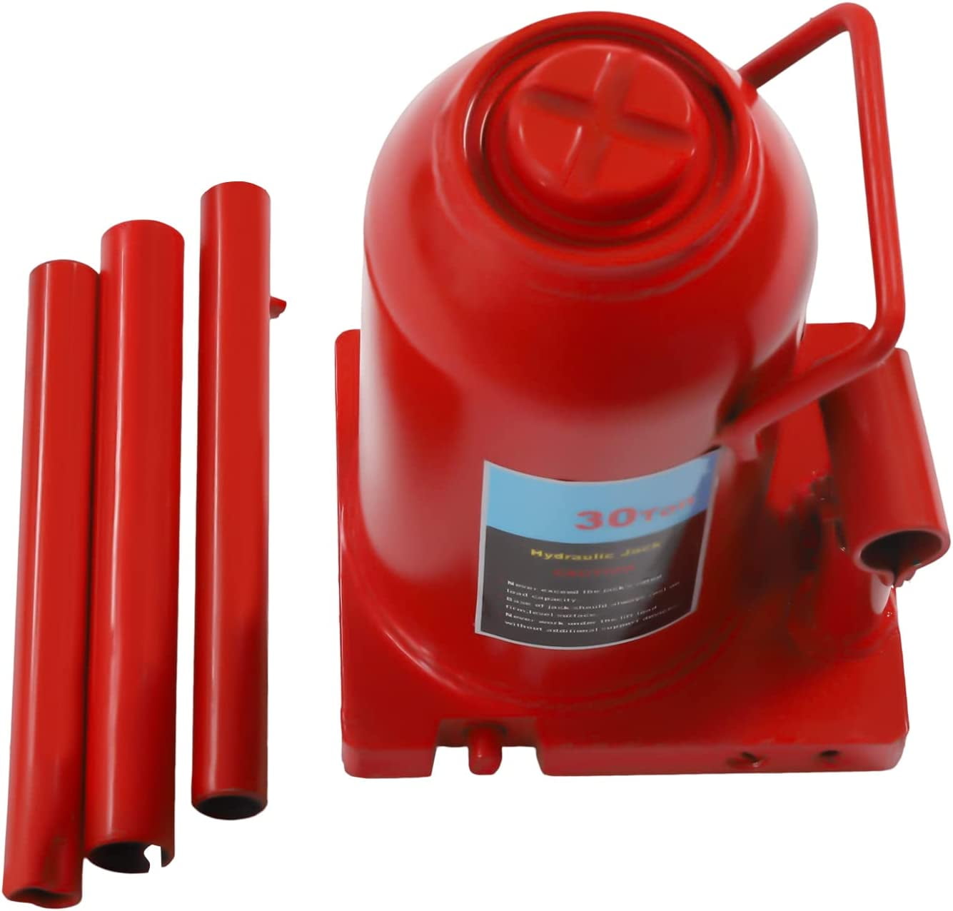 Hydraulic Bottle Portable Jack 30 Ton Capacity Red to Lifting Cars ...